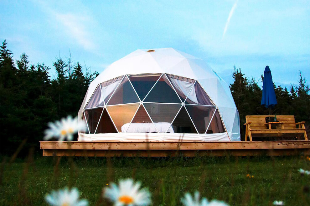 Luxury Glamping Dome | Geodesic Dome Tent With Bathroom | Yuntu Tent